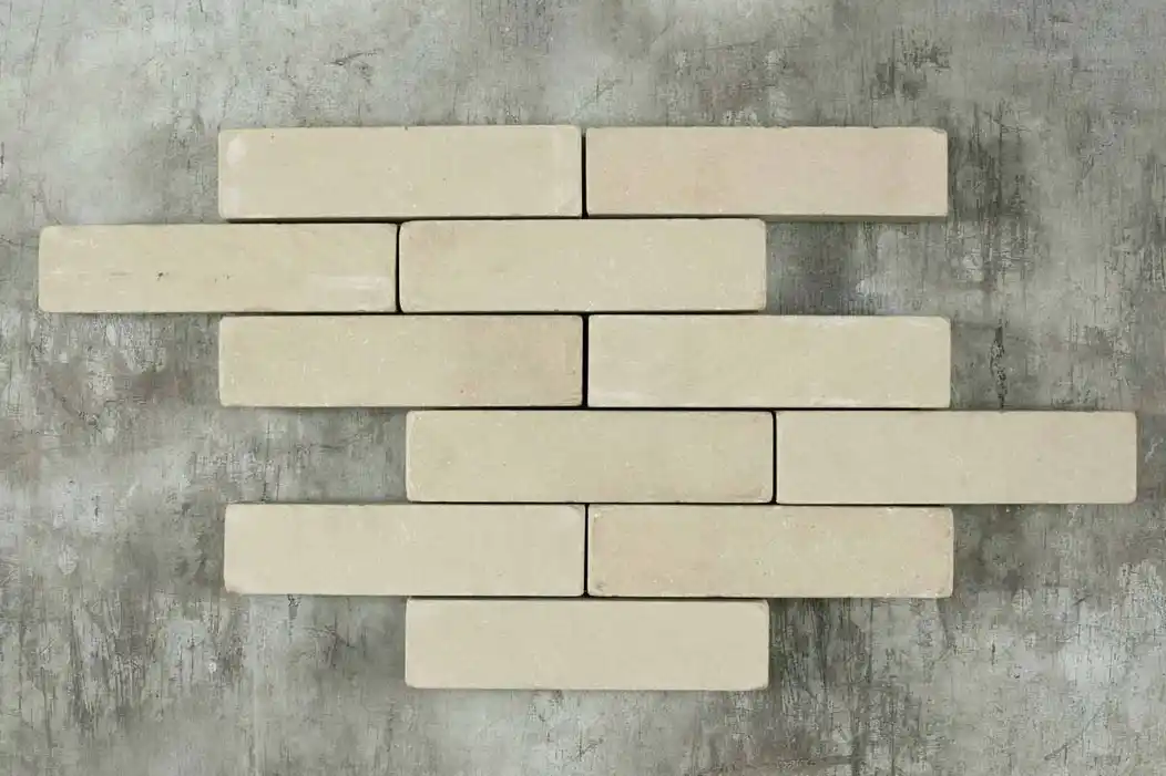 Beige Indian Sandstone Brick Pavers | Sawn and Tumbled | Cheshire ...