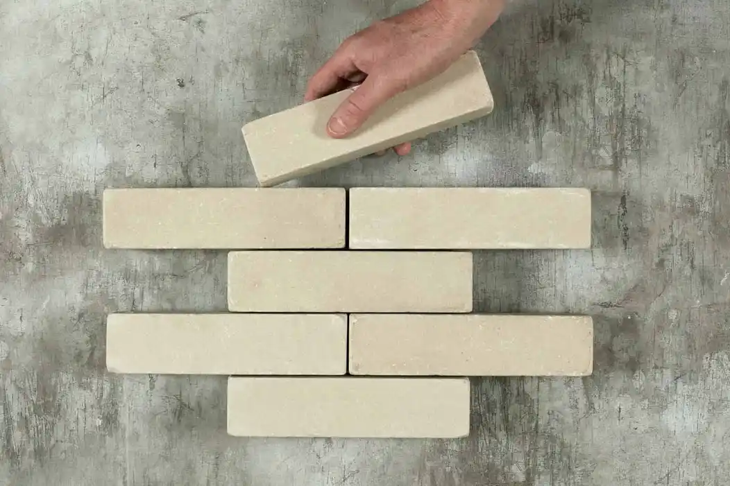 Beige Indian Sandstone Brick Pavers | Sawn and Tumbled | Cheshire ...