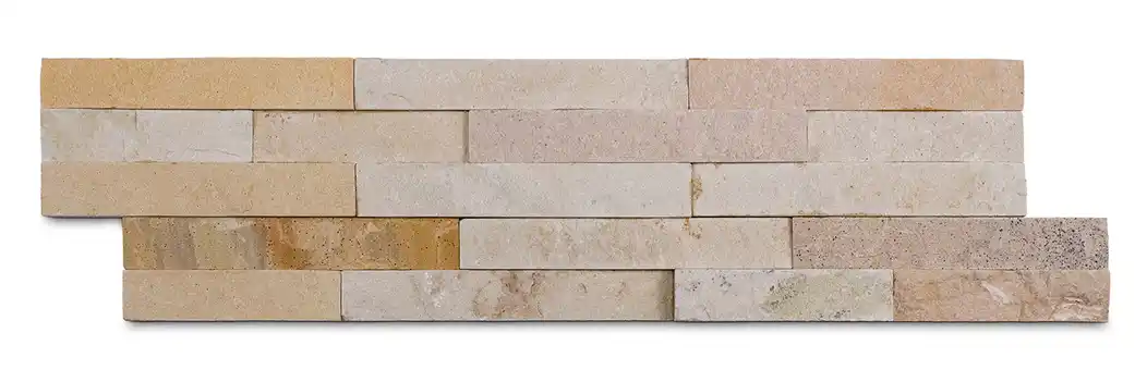 Mint Sandstone Stone Cladding | Garden Wall | Cheshire Paving Stones