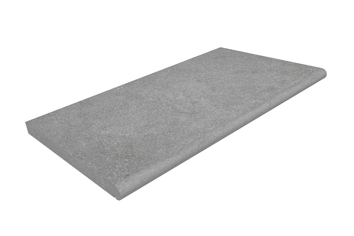 Antique Grey Limestone Bullnose Garden Steps | Cheshire Paving Stones