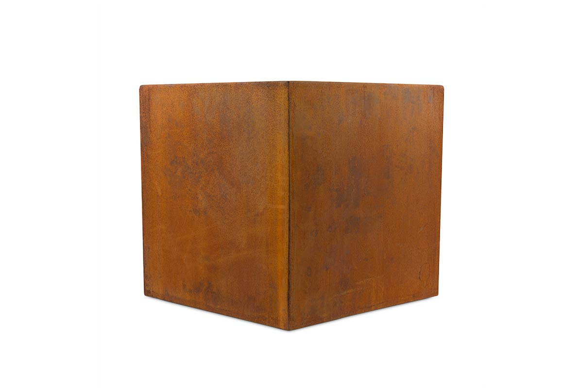 400mm Cube Corten Steel Garden Planters