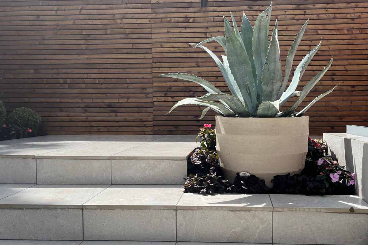Pumice Porcelain Paving Slabs 900x450 | Cheshire Paving Stones