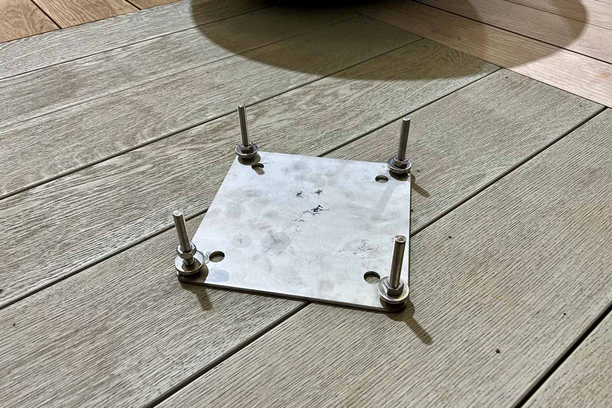Deluxe Pergola Base Levelling Plates | Cheshire Paving Stones
