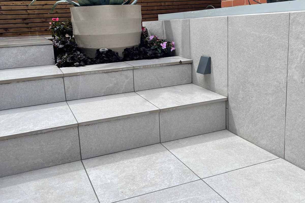 Pumice Porcelain Paving Slabs 900x450 | Cheshire Paving Stones